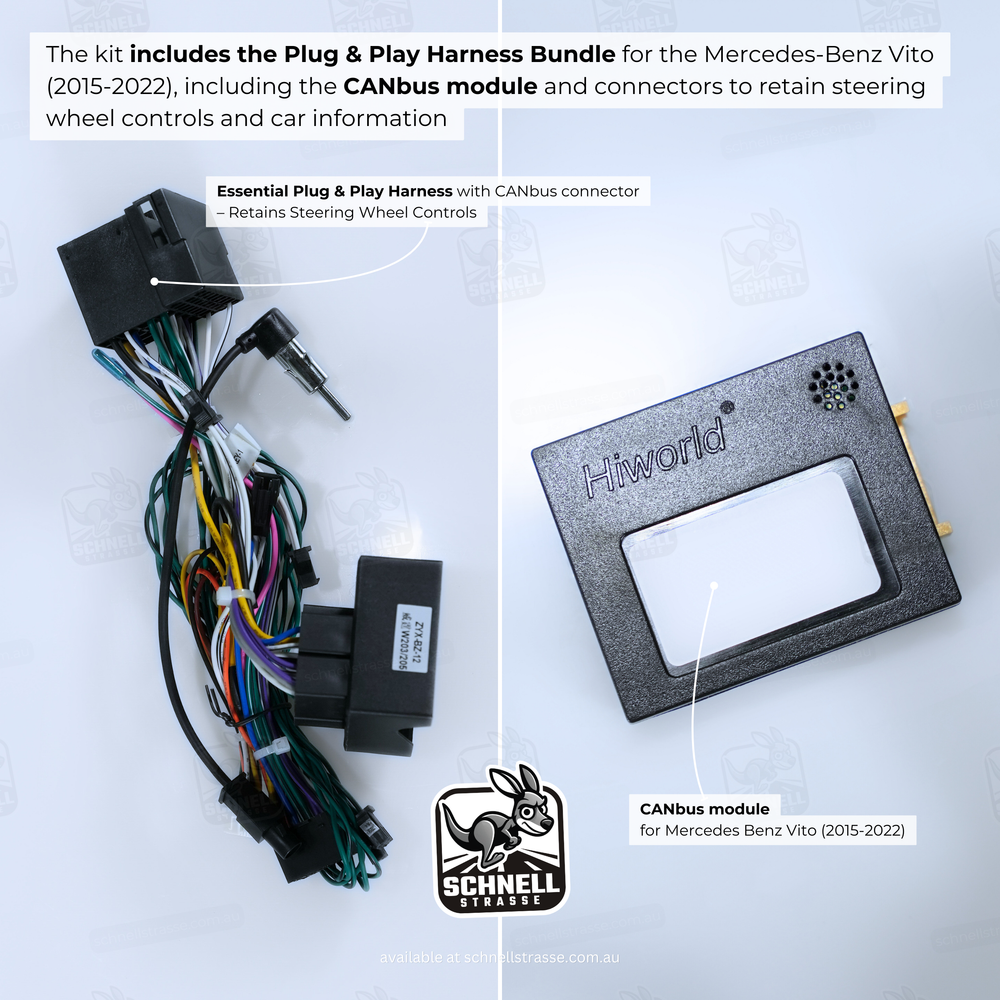 Mercedes Benz Vito (2015-2022) Plug & Play Harness Bundle - Essential ...