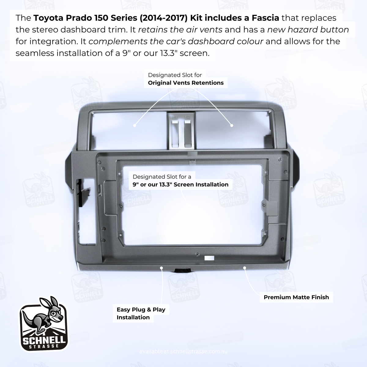 Toyota Prado 150 Series (2014-2017) Fascia Kit – schnellstrasse